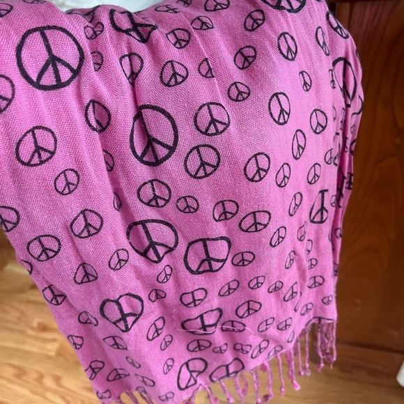 Justice | Accessories | Justice Peace Sign Cotton Scarf | Poshmark